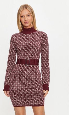 Guess Strickkleid Lise W4BK43 Z37K0 Dunkelrot Regular Fit