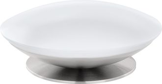 Eglo connect LED Tischlampe Frattina-C, 1 flammige Tischleuchte, Nachttischlampe aus Stahl und Kunststoff in Nickel-Matt, Weiß, Farbtemperaturwechsel (warm