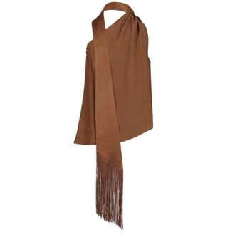 Taller Marmo Astor Schal-Kragen-Oberteil - - Tops - Damen - Braun - XS