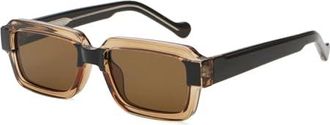 Generic Lunettes De Soleil R&eacute;tro &Agrave; Petite Monture Carr&eacute;e For Hommes Et Femmes, Polaris&eacute;es For Lext&eacute;rieur, For La Conduite, Le Sport(Brown)