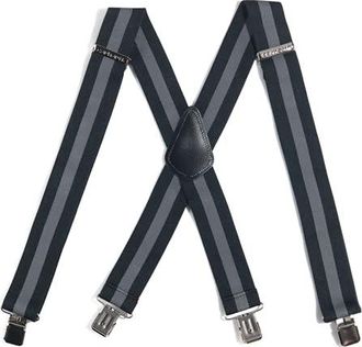 Carhartt Work in Progress Utility Suspender Jarretelles, &Eacute;lastique Bicolore (Noir/Rayures Acier), Taille Unique Homme