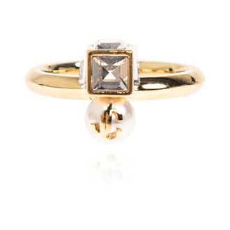 Jimmy Choo London Pearl Cube Ring - - Accessories - Damen - Gelb - 50 MM