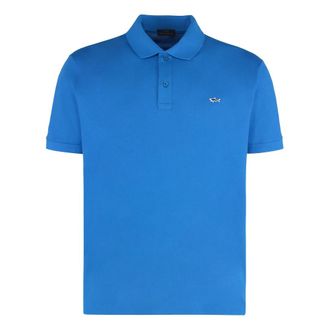 Paul & Shark Cotton Piqu&eacute; Polo Shirt - - Tops - Herren - Blau - XL