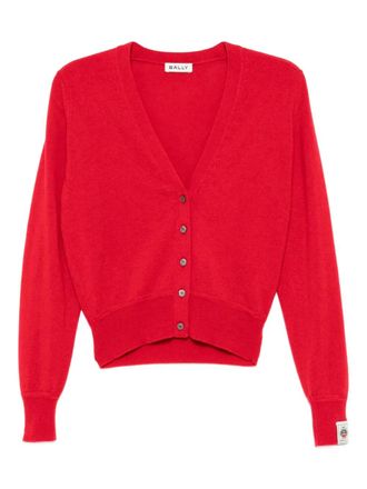 Bally cardigan en cachemire - Rouge