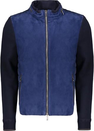 Moorer Moderne Jacke mit Rei&szlig;verschluss - - Jackets - Herren - Blau - M