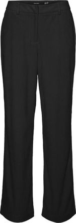 Vero Moda Damen Vmnora Mw Straight Corduroy Pants Stoffhose, Black, M / 32L