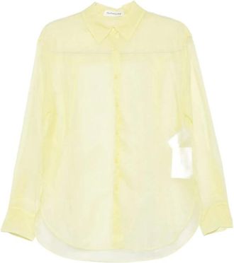 Frankie Shop Femme, Blouses et Chemises, Jaune, Taille: 38 FR Sheer Shirt