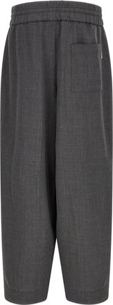 Ami Virgin Wool M&eacute;lange Trousers - grey