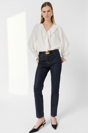 Gerard Darel Jean slim enduit - AYA - Marine