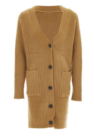 Risa Strickjacke Damen Kamel