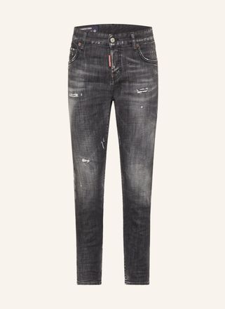 Dsquared2 Cropped Jeans Teddy schwarz