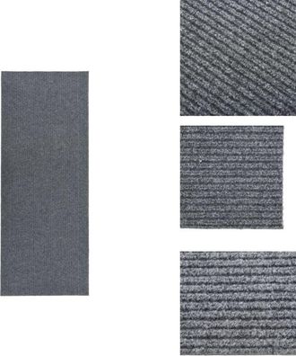 vidaXL Vidaxl - Tapis 100x300 cm Gris - Tapis Entrée - Tapis Intérieur - Tapis Design - Tapis Moderne - Tapis Gris - Tapis - Tapis Dentrée - Paillasson