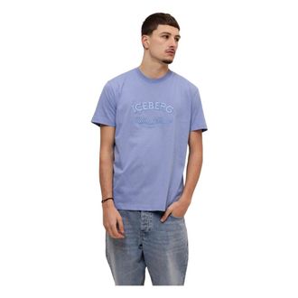Iceberg Homme, Tops, Bleu, Taille: S 5D F040 Jersey T-Shirt