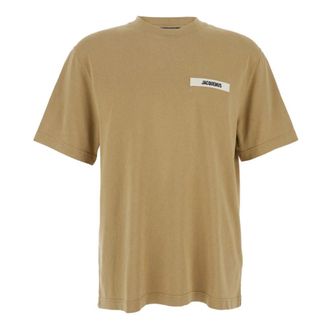 Jacquemus Homme, Tops, Beige, Taille: S T-Chemises