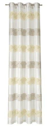 Deko Trends Ösenschal, Polyester, Sand-Creme-weiß, 245 x 146 cm