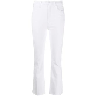 Mother Femme, Jeans, Blanc, Taille: W27 Hustler Ankle Fray