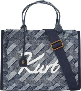 Kurt Geiger Femme, Sacs, Bleu, Taille: ONE Size Tote Bag