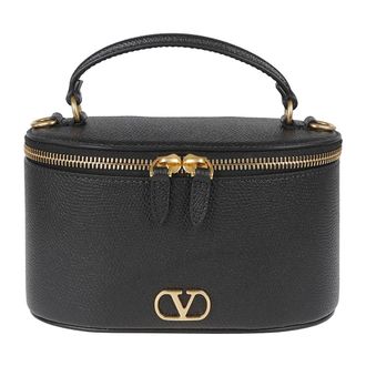 Valentino Garavani Vlogo Signature Mini Vanity Bag - - Bags - Damen - Schwarzk - ONE SIZE