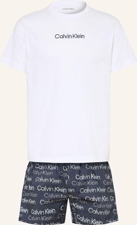 Calvin Klein Shorty-Schlafanzug weiss