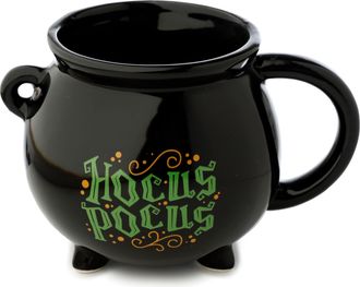 Puckator Hocus Pocus schwarzer Kessel geformte Tasse aus Dolomit-Keramik