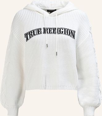 True Religion Hoodie Embroidery weiss
