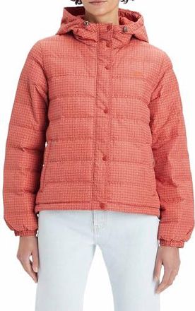 Levi's Edie Packable Veste, Avery Geo Bossa Nova Red, M Femme