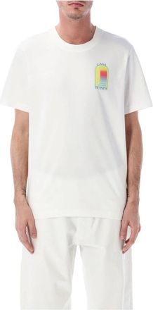 Casablanca Homme, Tops, Blanc, Taille: XL LArche T-Shirt