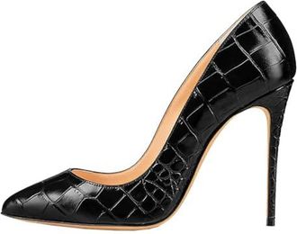 Generic Escarpins à Talons Aiguilles et Bout Pointu pour Femme, Chaussures de Soirée Classiques et Fermées élégantes et Confortables pour Un Mariage Une FêTe 