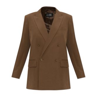 Maison Margiela Sakko mit Einzelschlitz - - Jackets - Damen - Braun - 2XS