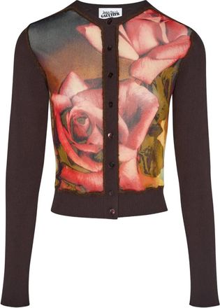 Jean Paul Gaultier Cardigan mit Knöpfen - Braun