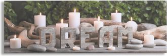Art for the Home Art for the Home Dream Kerzen LED Leinwandbilder 30x90cm | 30 x 90