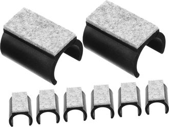 Soimiss U-förmige Stuhlbeinschoner Filzgleiter 8 Stück 19mm rutschfest Bodenschoner Möbelgleiter Für Schaukel Und Schlittenstühle