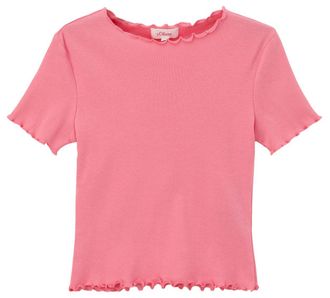 s.Oliver M&auml;dchen 2142485 T-Shirt mit Rollsaum, pink, XL
