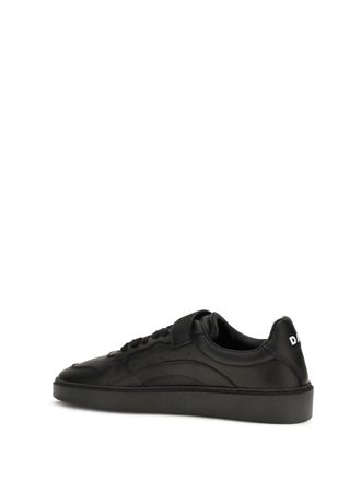 Dsquared2 Leather Strap Sneaker - Black