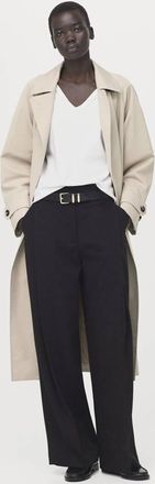 Mango T-shirt coton col en V blanc - Femme - XXS - MANGO