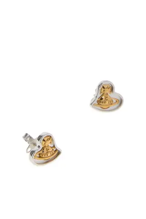 Vivienne Westwood Platinumgold Metal Fibre Orecchini Earrings