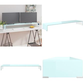 vidaXL Vidaxl - Meuble TV/Support pour moniteur 120x30x13 cm verre vert - support pour tv - supports pour tv - Home & Living - Vert