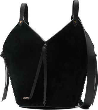 Isabel Marant sac porté épaule en daim - Noir