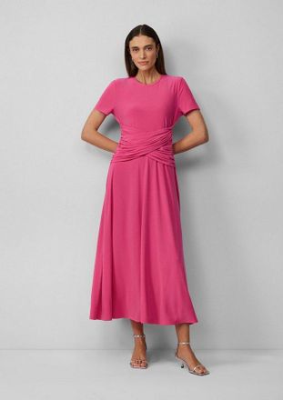 s.Oliver Maxikleid Kleid Tailliertes Maxikleid mit Raffung
