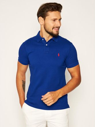 Polo Ralph Lauren Poloshirt Core Replen 710795080001 Blau Slim Fit