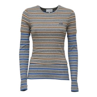 Ganni Langarmshirt - - Tops - Damen - Mehrfarbig - M