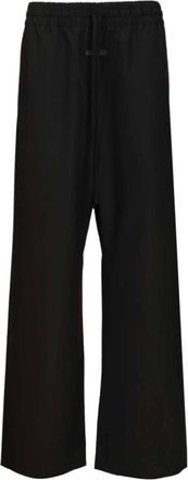 Fear of God Homme, Pantalons, Noir, Taille: M Wool Ripstop Wide Leg Drawstring Pants