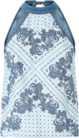 Pinko Pinko, Femme, Tops, Bleu, Taille: 36 FR Zingarella 106413 A33Y-Ee8 Top