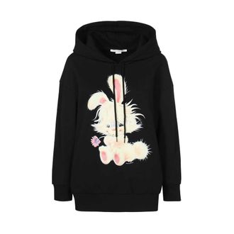 Stella McCartney Damen, Sweatshirts & Hoodies, Schwarzk, 3XSGröße