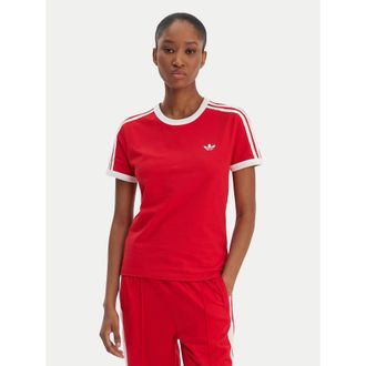 adidas T-Shirt 159026 Rot Slim Fit