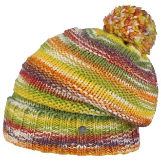 Lierys Fauske Bommelm&uuml;tze Damen Herren Pudelm&uuml;tze mit Schurwolle Made in Germany Gestrickt Oversize Wollm&uuml;tze Herbst Winter hellgr&uuml;n One Size