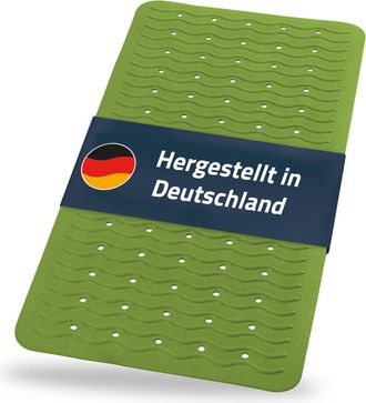 Ridder Badewanneneinlage Playa 38x80cm, lindgr&uuml;n, 100% TPE | Made in Germany Badewannenmatte aus hautfreundlichem TPE. Maschinenfeste Antirutschmatte mit Sau