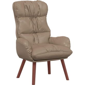 vidaXL Fauteuil relaxant Cappuccino 69 x 74 x 93 cm Faux cuir Vidaxl