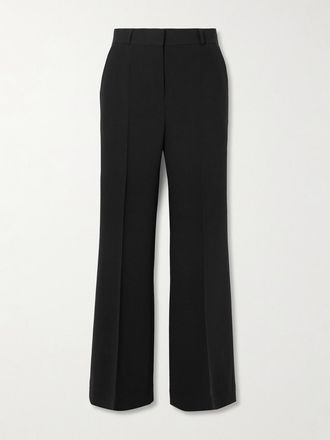 Toteme Pantalon Large En Crêpe - Noir