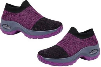 FOMIYES Chaussures de Sport Femmes à Semelle Épaisse Confortables et Respirantes Chaussures de Légères pour Marche et Entraînement Design Chic et Adaptées Aux